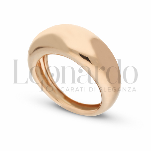 Anelli Anello a Fascia Bombato da Donna in Oro 18 Carati Modello: larga ...